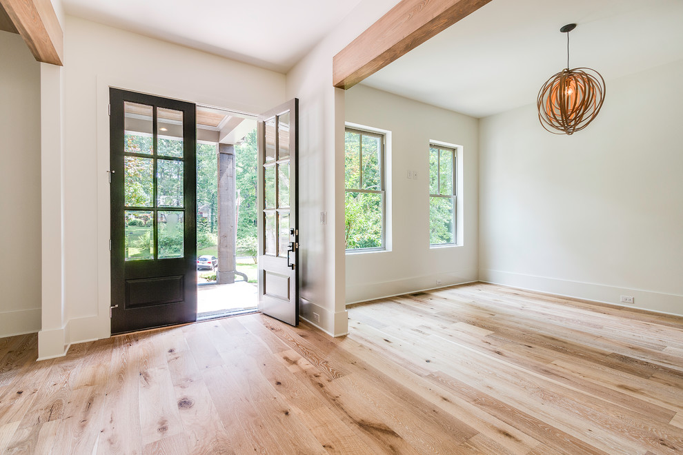 Modern Foyer with 8 ft opening into Den - Modern - Entry - Atlanta - by ...