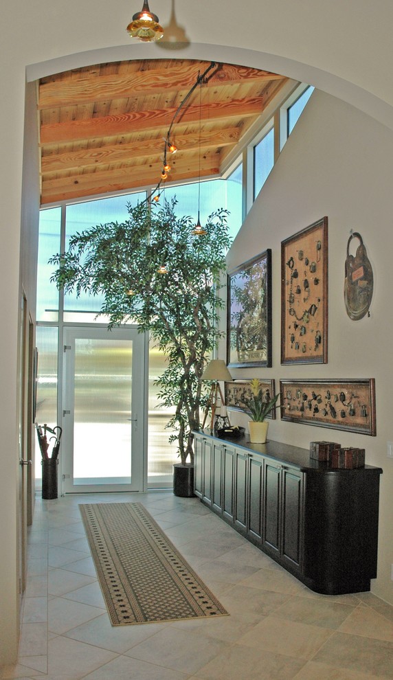 Modern Sloped Ceiling Entry - Modern - Entrance - San Diego - by ...