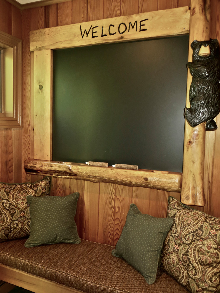 Mount Washington Rustic Ski Condo Renovation - Rustic - Entry - Boston ...