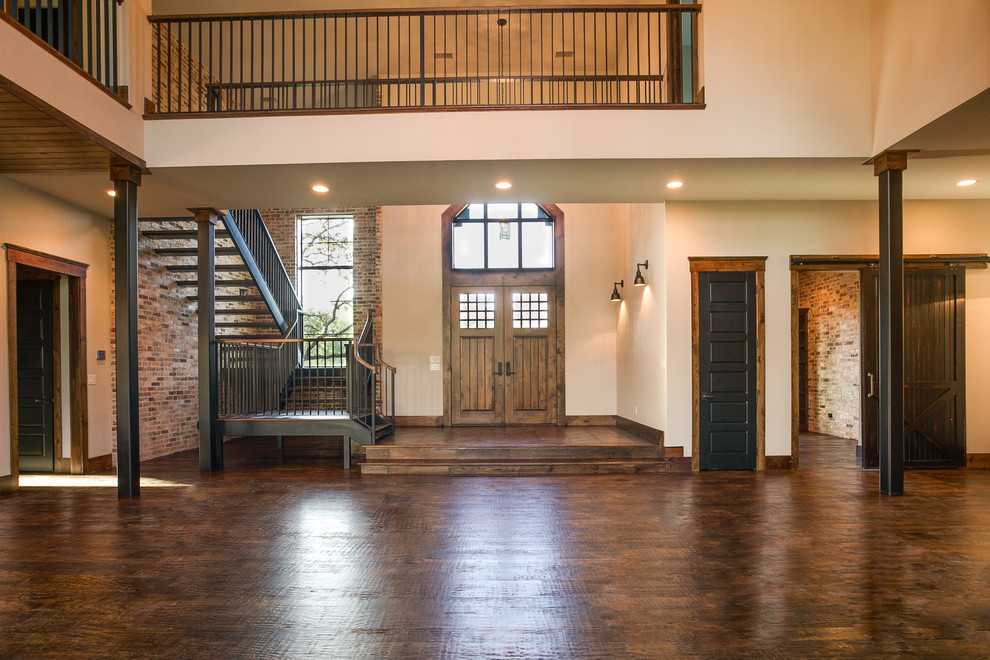 Mountain/Industrial lodge - Rustic - Entry - Dallas - by Noble Classic ...