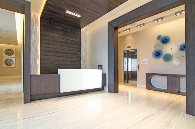 New Contemporary Condo Tower - Contemporary - Entrance - Miami - by The ...