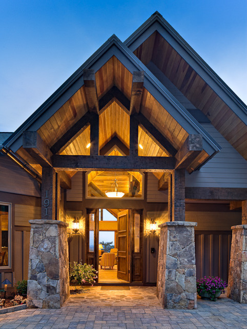 North Carolina Mountain Homes - Contemporary - Entry - Other - by Armin ...