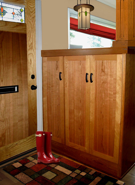 North Seattle House - Compact Space Built-Ins - Craftsman - Entry ...