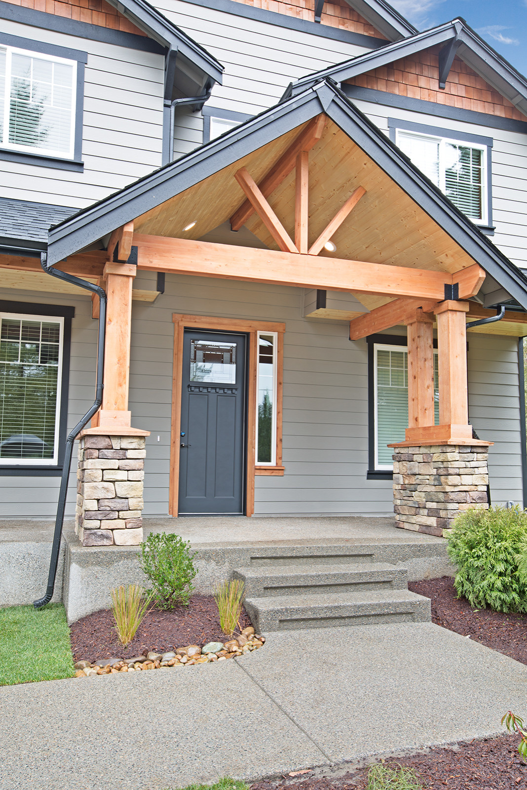 Open Beam Front Porch Plans - The Best Picture Of Beam