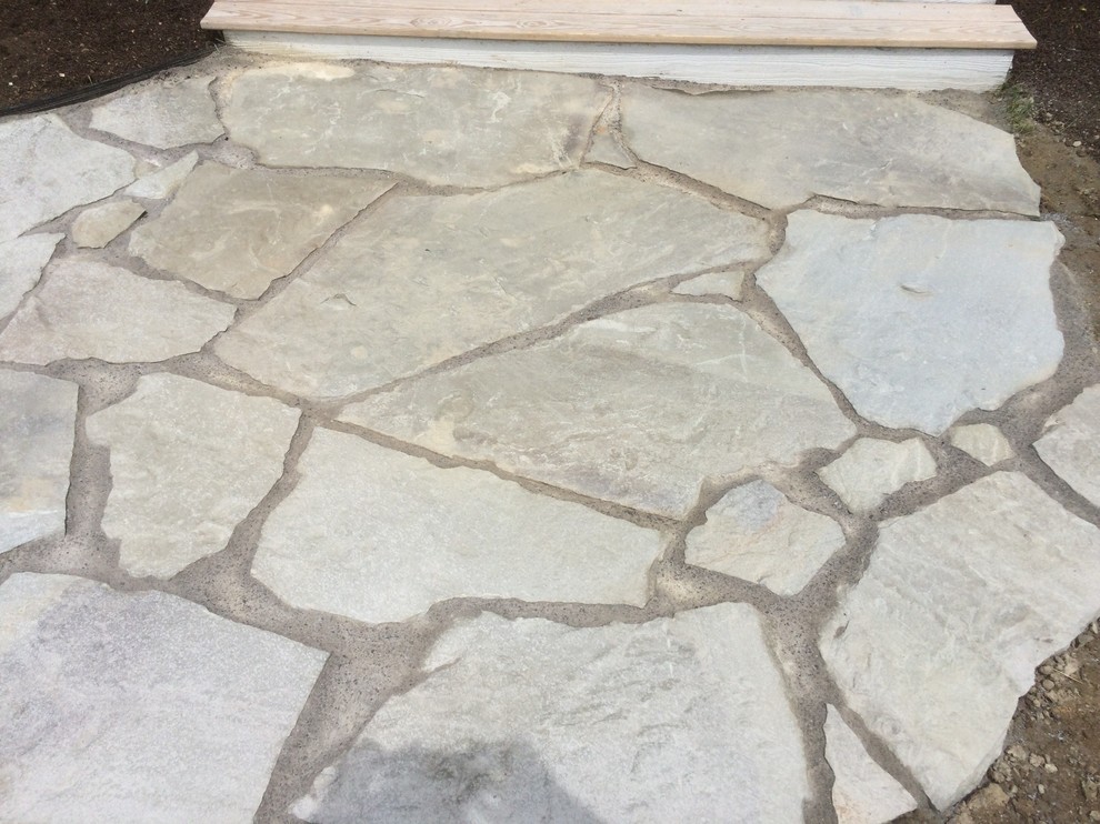 PA Irregular Bluestone Walkway - Beach Style - Entry - Portland Maine ...