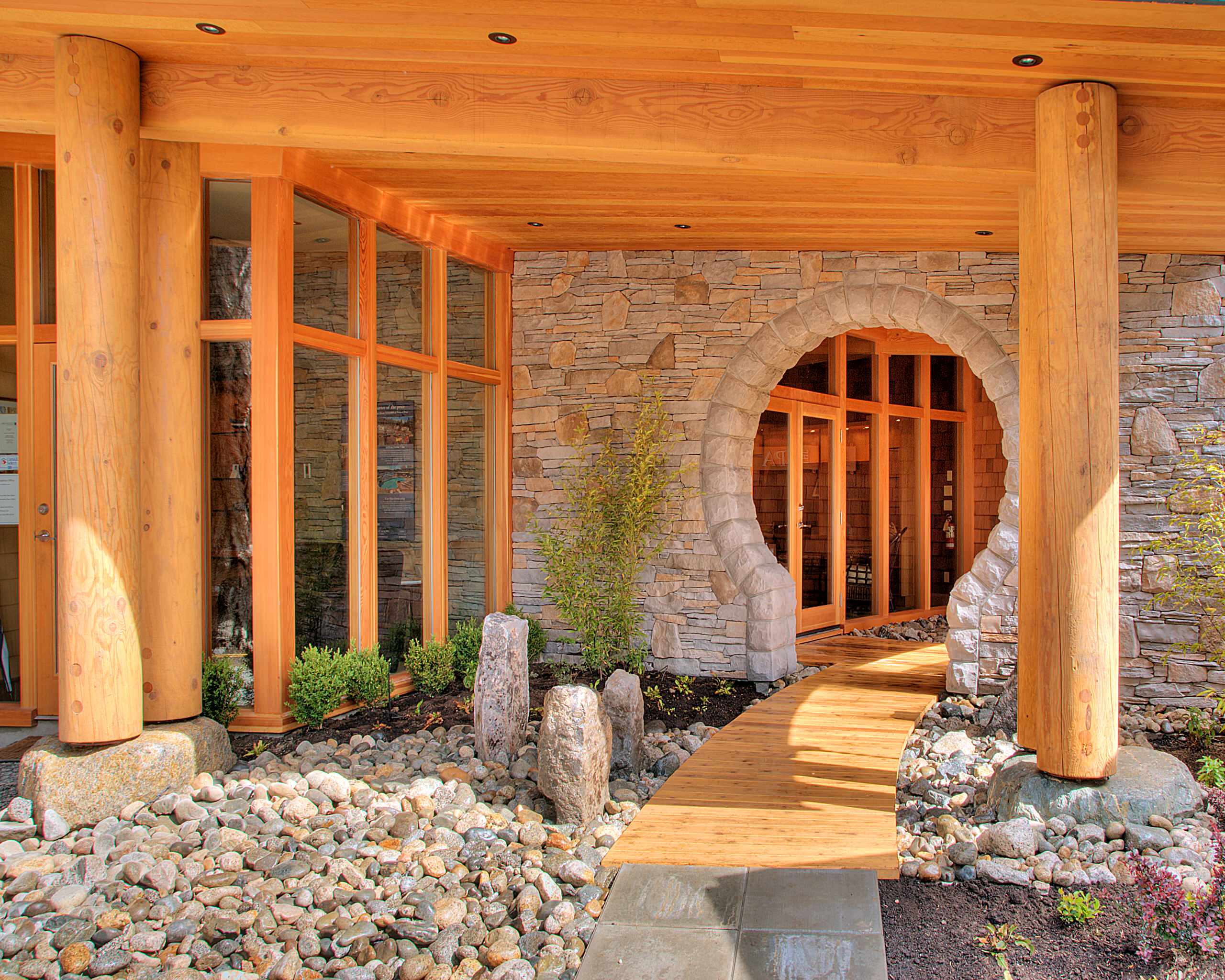Entry Stone Wall