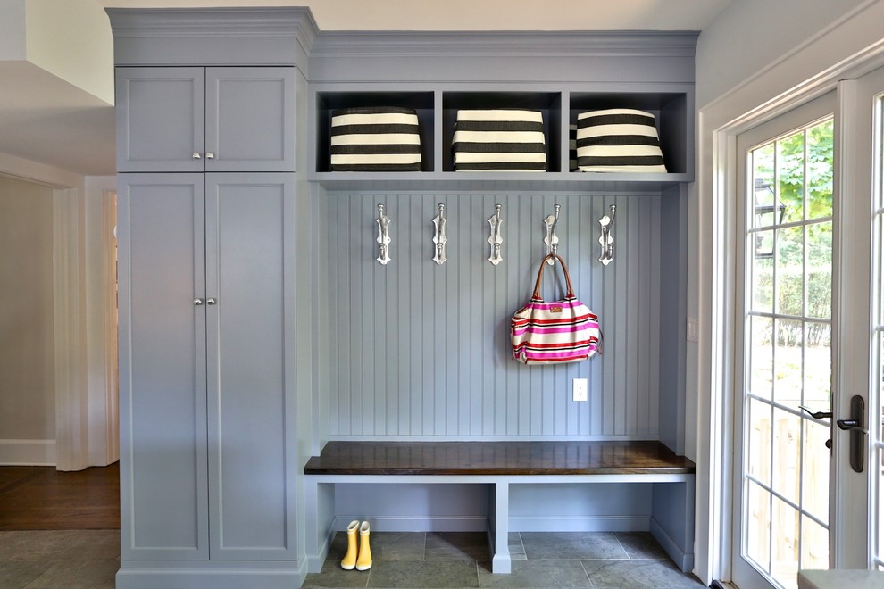 Painted Custom Built-in with Bench Seat - Transitional - Entry - New ...