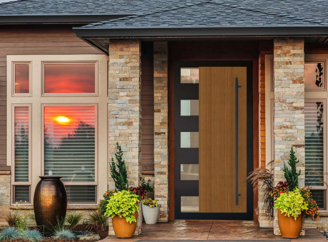 PANDA WINDOWS AND DOORS: LUXURY PIVOT DOORS - Moderno - Entrada - San ...