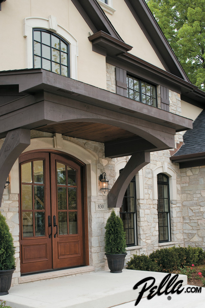 Pella® wood front doors offer charm and elegance - Contemporary - Entry ...