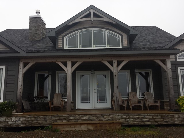 Pine & Cedar Timber Frame - Entrance - Other - by TimberhArt Woodworks ...