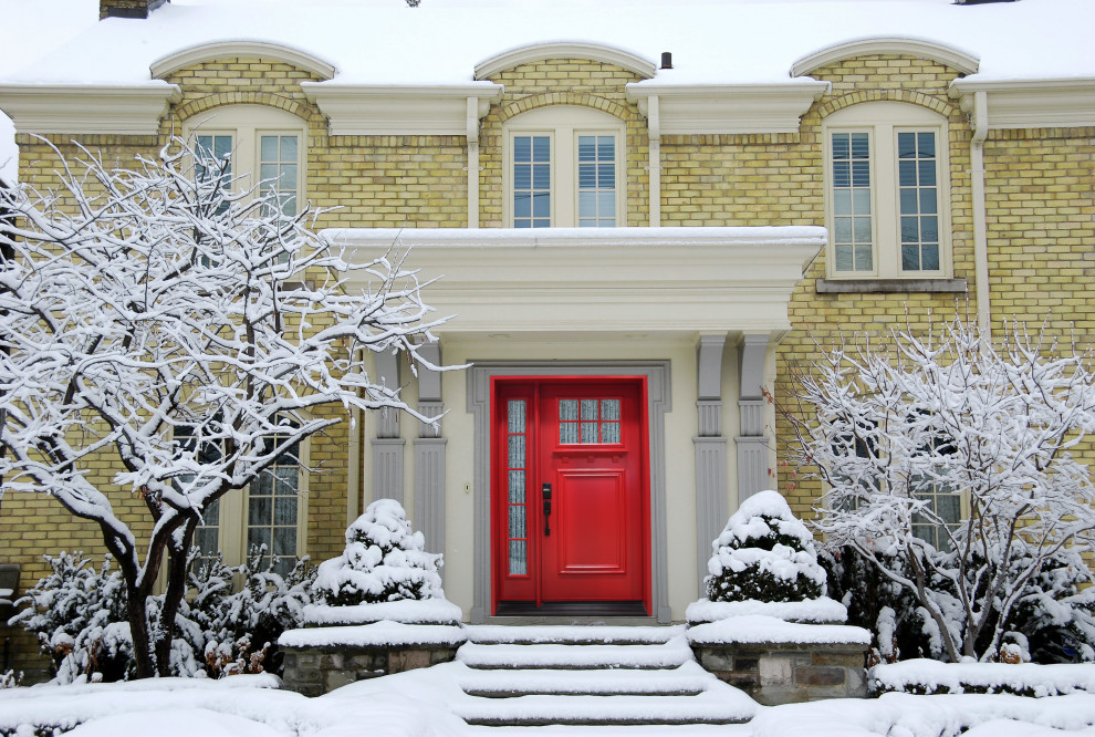 Porte rouge - Moderne - Entrée - Autres périmètres - par Portatec | Houzz