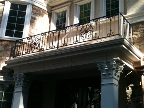 Portico - Mediterranean - Entry - Philadelphia - by Ironfire Railings ...