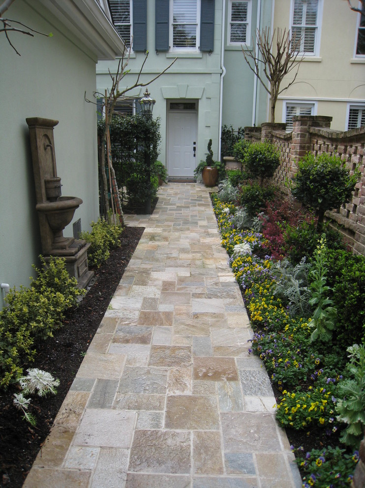 Real Stone Patio, Walkway with Fountains & Landsape - Windmill Harbour ...