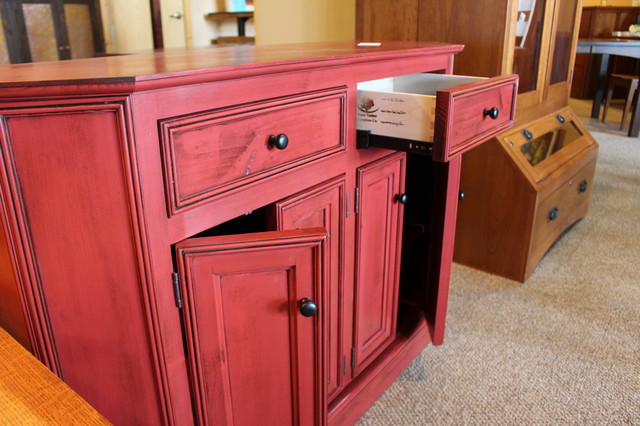 Red Alder Cabinet - Eclectic - Entry - Other - by Black Timber ...