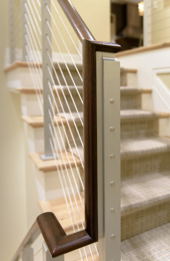 Rehoboth Beach House Stair Railing - Beach Style - Staircase - New York ...