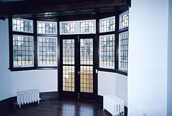 Restoring lead-lined windows, with family crest features - Traditional ...