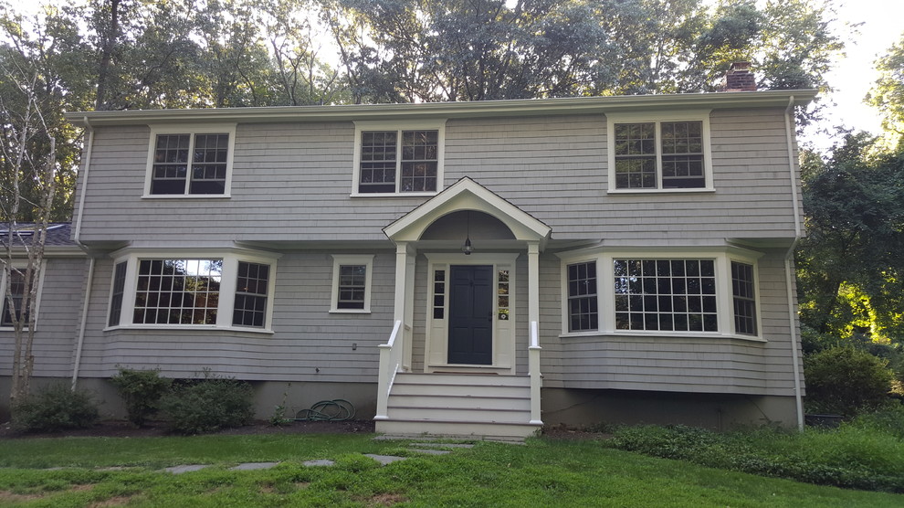 Roof Replacement & Custom Portico in Westport, CT - Entry - New York ...