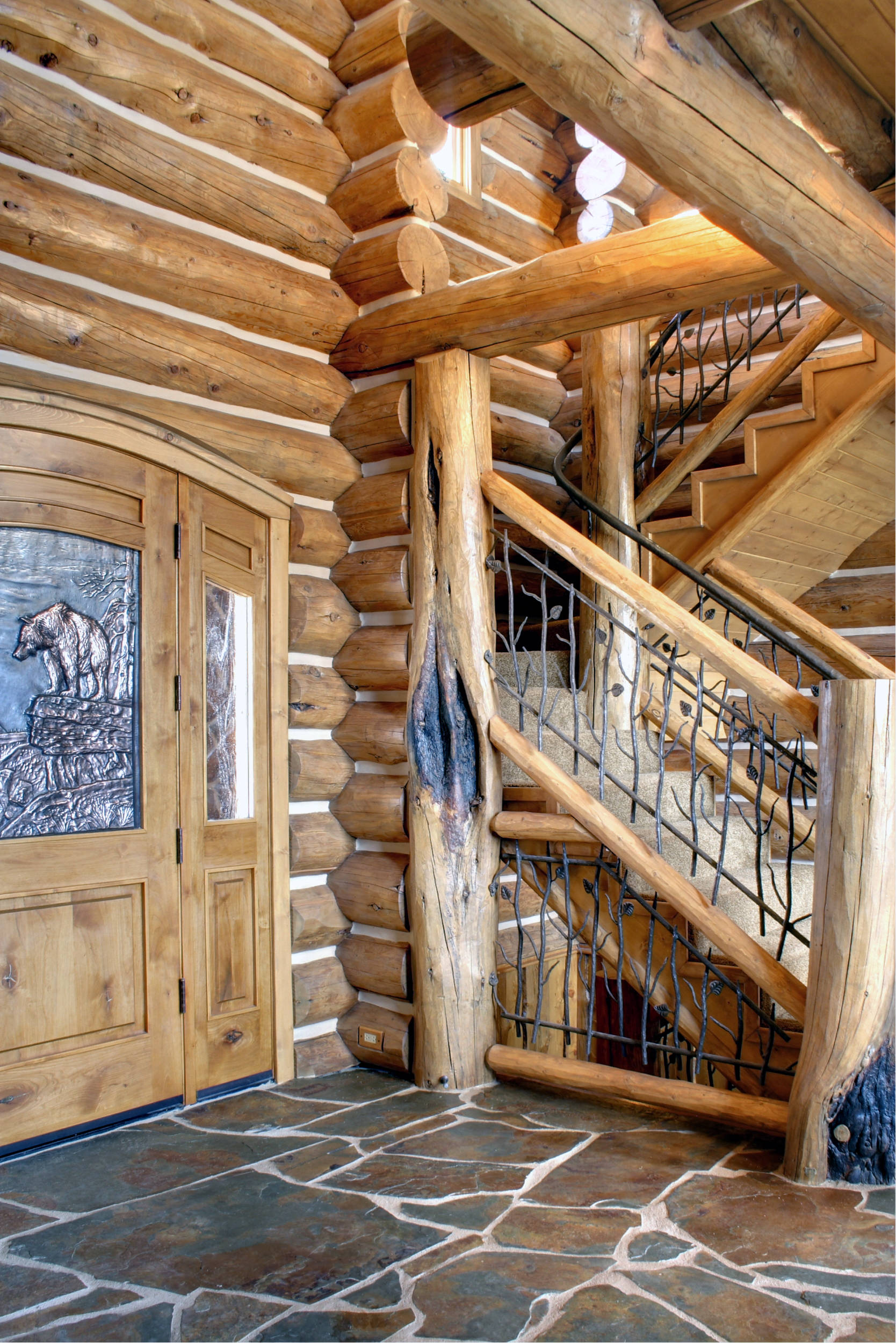 Log Home Entrances