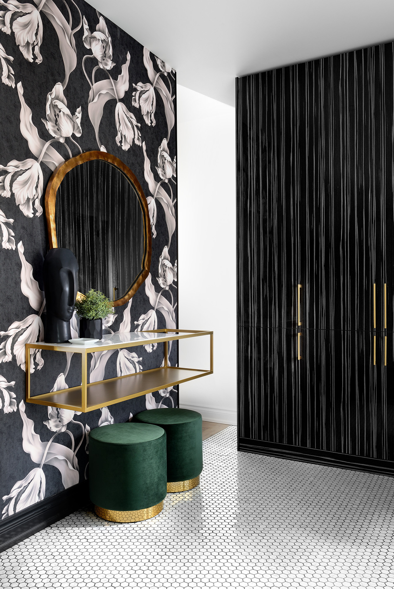 Foyer Wallpaper Entry Foyer | Entry Foyer With New Thibaut Wallpaper