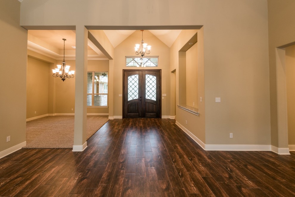 Rustic Craftsman Style Custom Home - Entry - Houston - by M Daigle ...