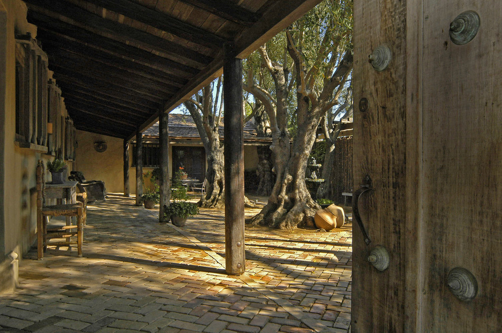 Rustic Mission Style Condominiums - Mediterranean - Entry - Santa ...