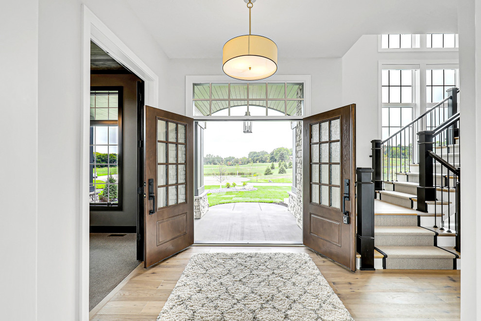 Rustic Modern Home - Modern - Entry - Minneapolis - by Custom One Homes ...
