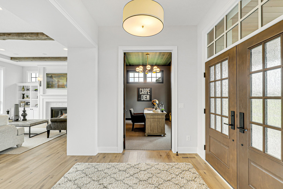 Rustic Modern Home - Modern - Entry - Minneapolis - by Custom One Homes ...