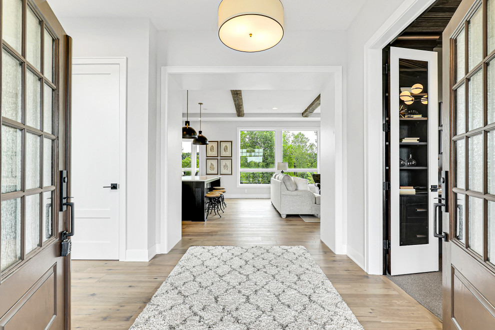 Rustic Modern Home - Modern - Entry - Minneapolis - by Custom One Homes ...