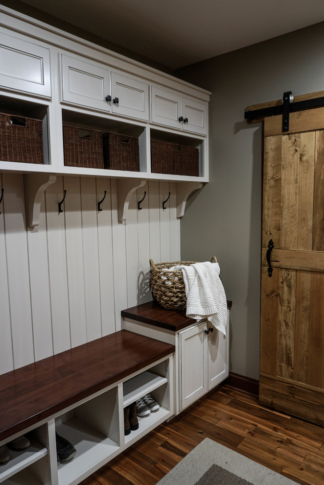 Rustic Mudroom - Farmhouse - Entry - Other - by Schrock's Woodworking ...