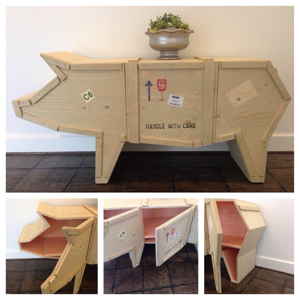 Seletti "Sending Animals" pig storage console - Modern - Entry - Boston ...