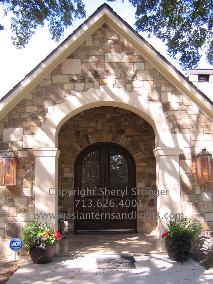 Sheryl's Extra Large Style 3 Transitional Flush Mount Gas Lanterns ...