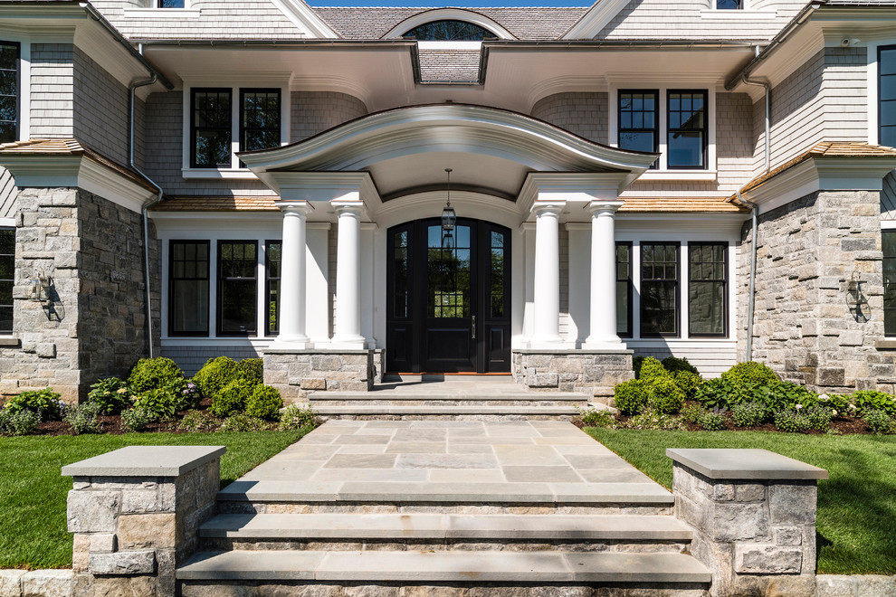 Shingle Style House - Transitional - Entry - New York - by Cardello ...