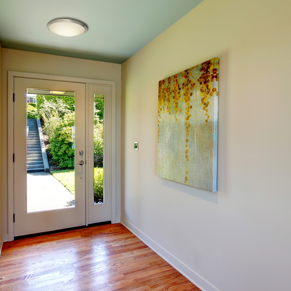 Simple Modern Flush Mount Ceiling Idea - Modern - Entry - New York - by ...