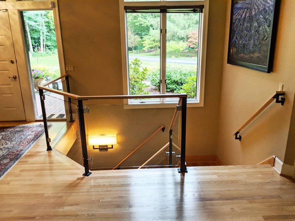 Site Finished Natural Red Oak - Modern - Entry - New York - by Discover ...