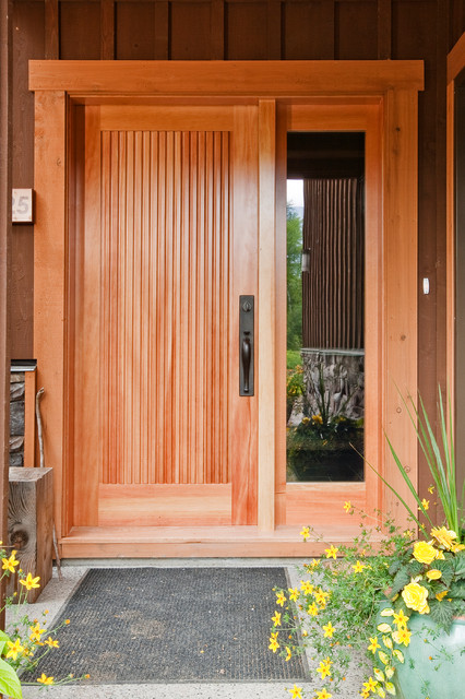 Solid wood VG Douglas Fir Entry Door - Traditional - Entrance - Calgary ...