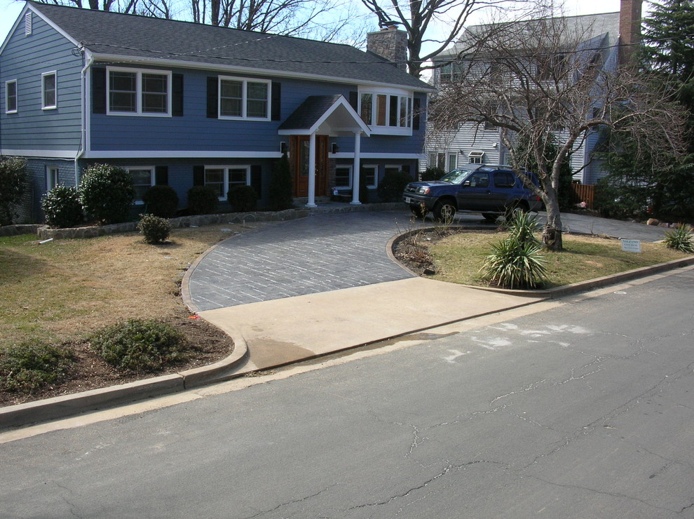Stamped Concrete driveway with decorative border detail - Traditional ...