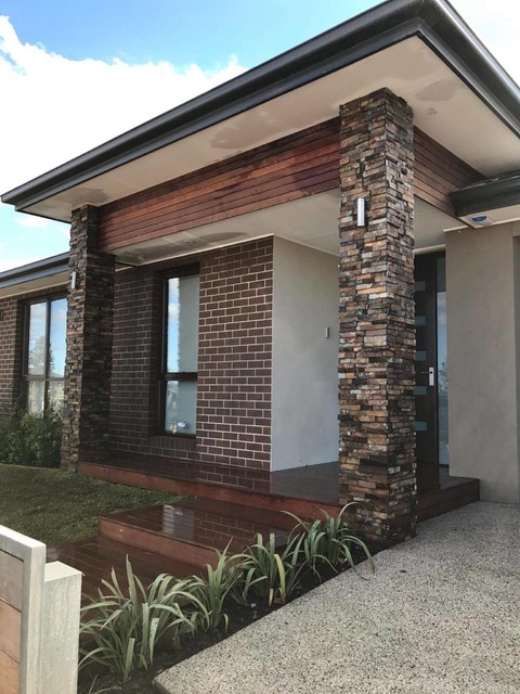 Stone Cladding Wall Feature - Rustic Edge Wall Cladding - Asiático ...