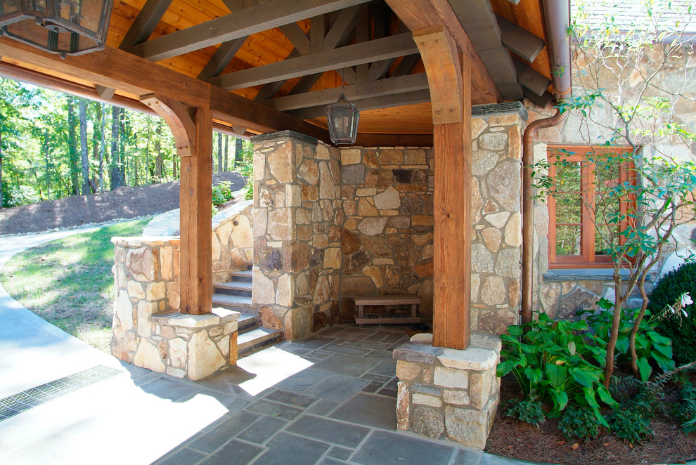 Stone Exterior Home - Traditional - Entry - Other - by The Carver Group ...