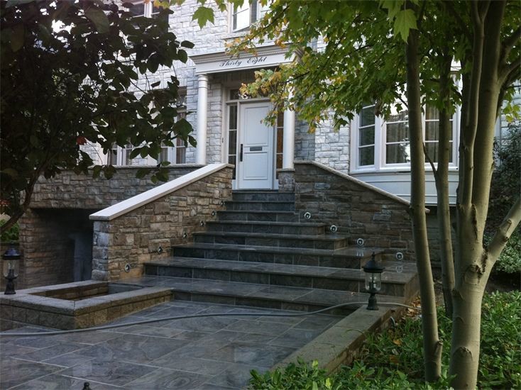 Stone front stairs entrance - Entry - Toronto - by Stoneview ...