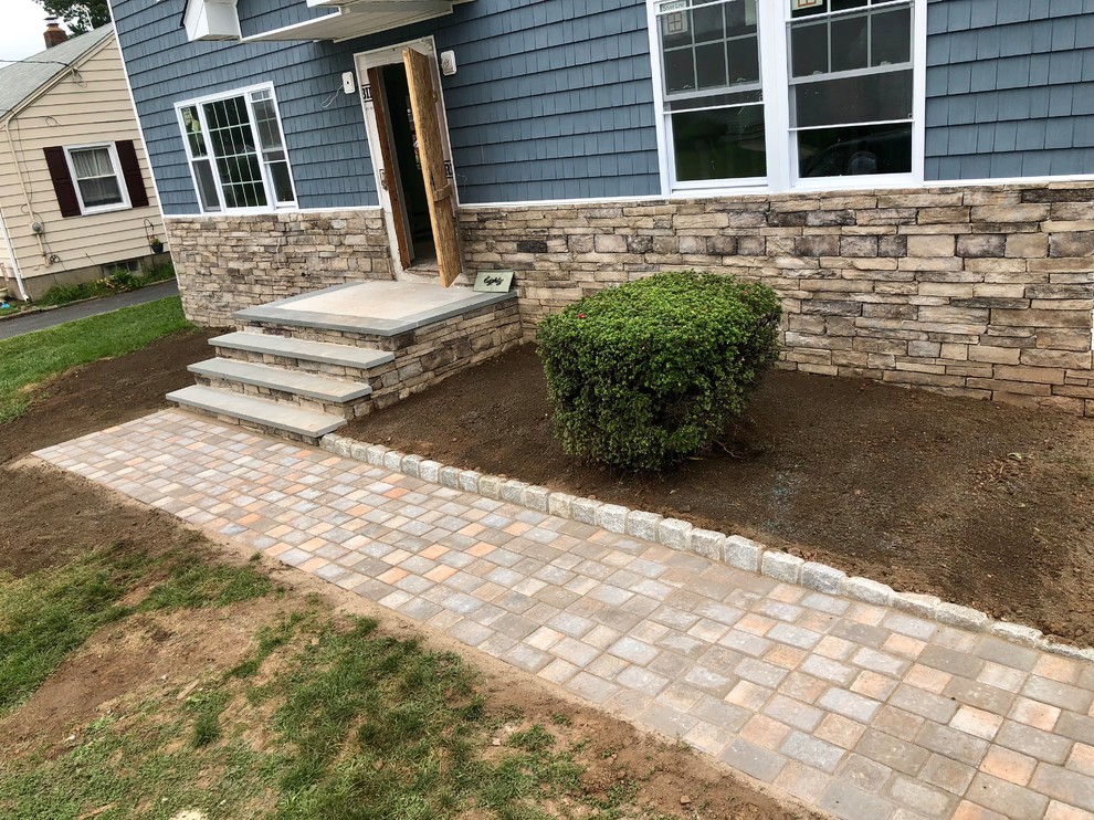 Stone Veneer Steps & Walkway - Entry - New York - by Tribeca Masonry ...