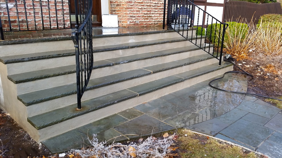 Stucco stairs - Modern - Entry - New York - by Driveway Contractor LLC ...
