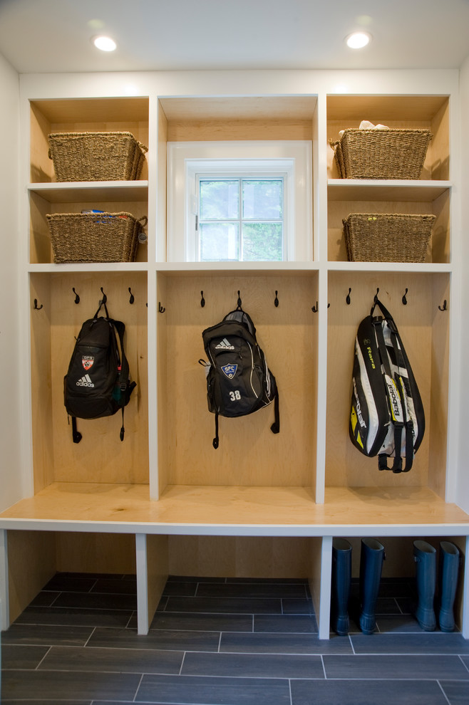 Sunny kitchen expansion with mudroom, pantry and half bath ...