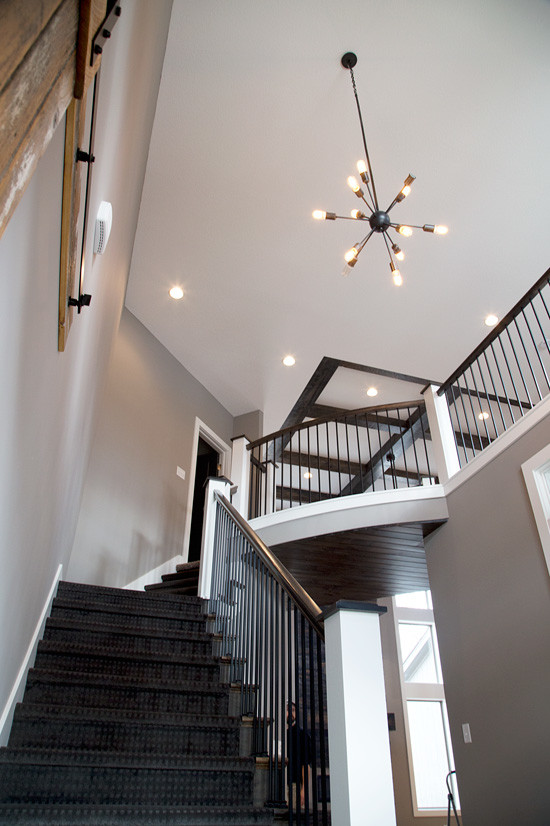 The Smithville 1.5 Story Modern/Rustic - Staircase - Kansas City - by ...