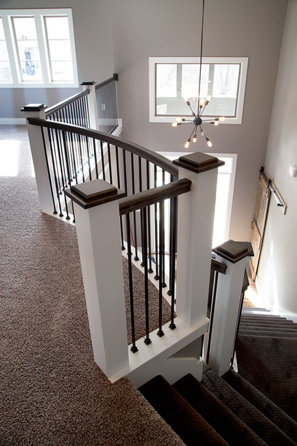 The Smithville 1.5 Story Modern/Rustic - Staircase - Kansas City - by ...