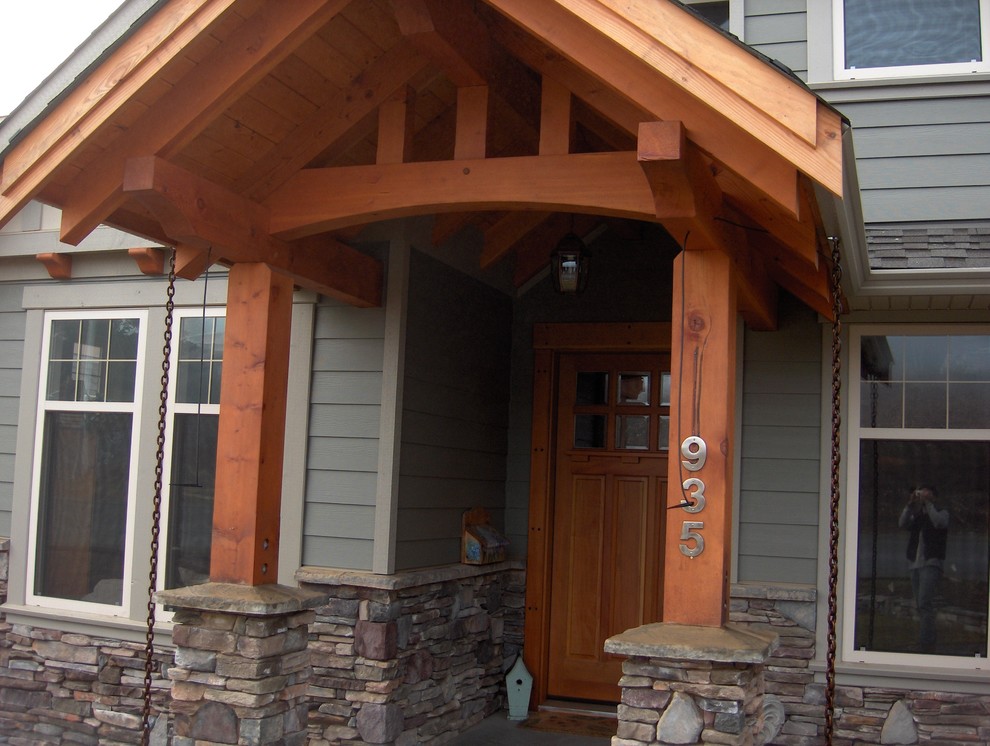 Timber Frame Entry - Craftsman - Entry - Vancouver - by Island ...