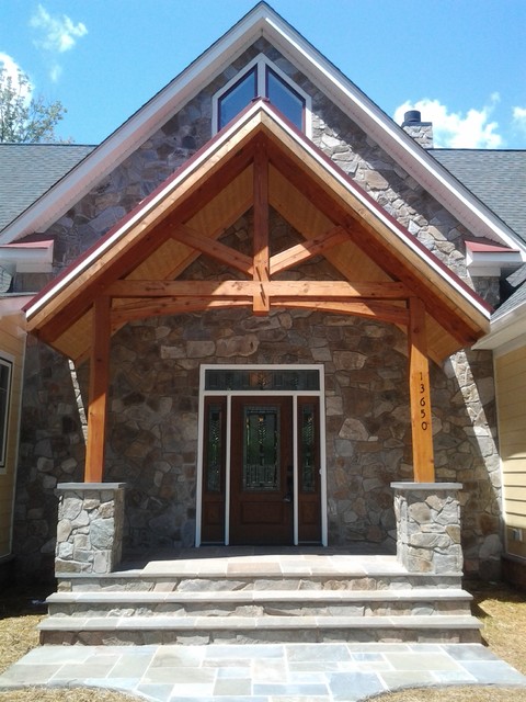 Timber frame front entry - Craftsman - Entrée - Washington, D.C. - par ...