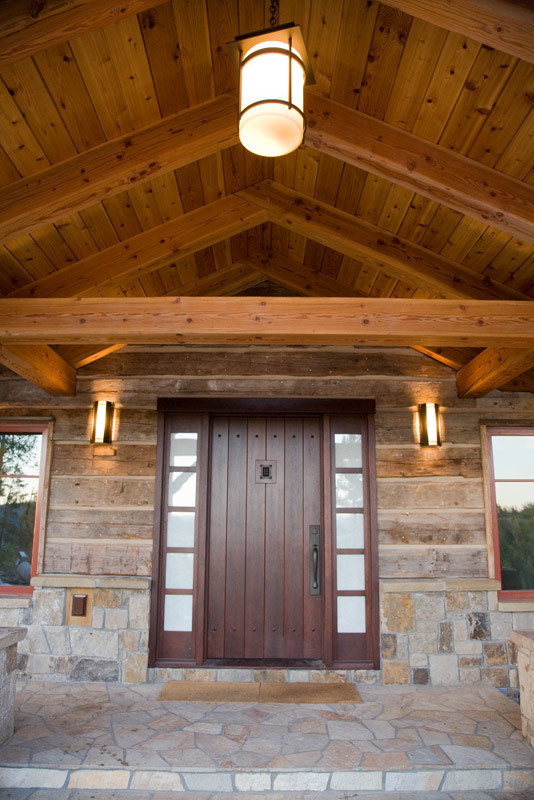 Timber Frame Home - Contemporain - Entrée - Denver - par Woodhouse Post ...