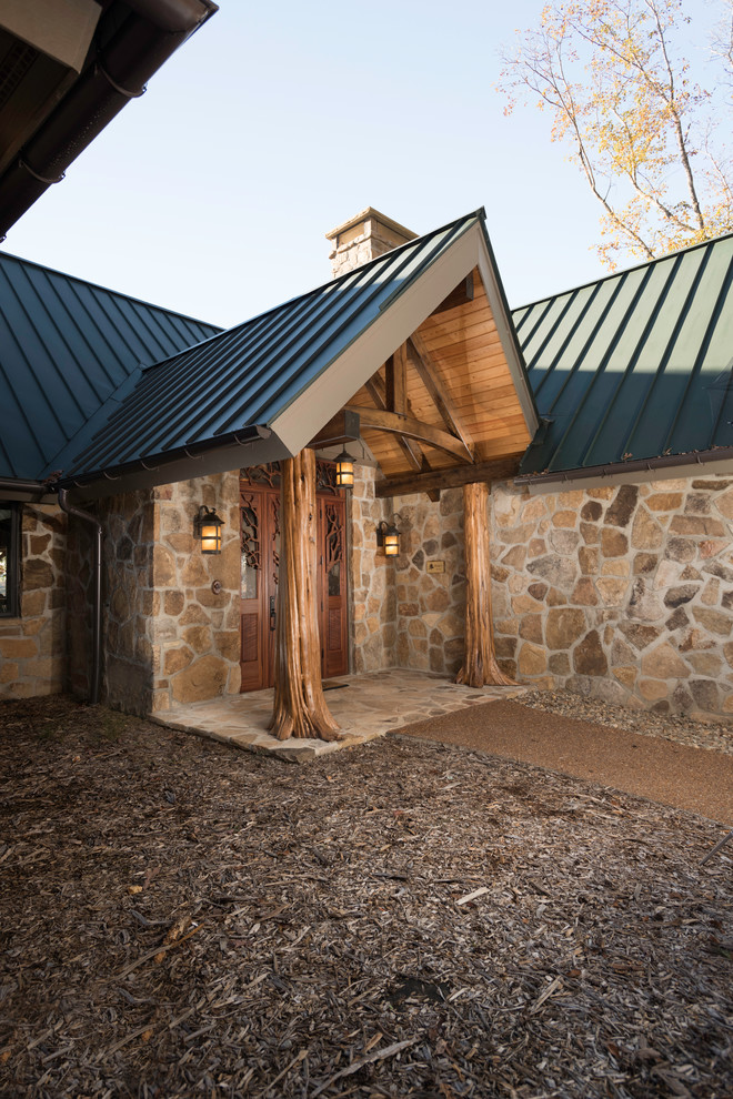 TImber Frame Living - Rustic - Entry - Nashville - by Appalachian Log ...