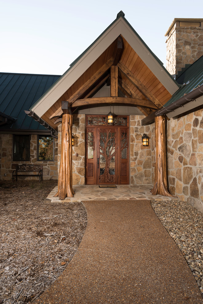 TImber Frame Living - Rustic - Entrance - Nashville - by Appalachian ...