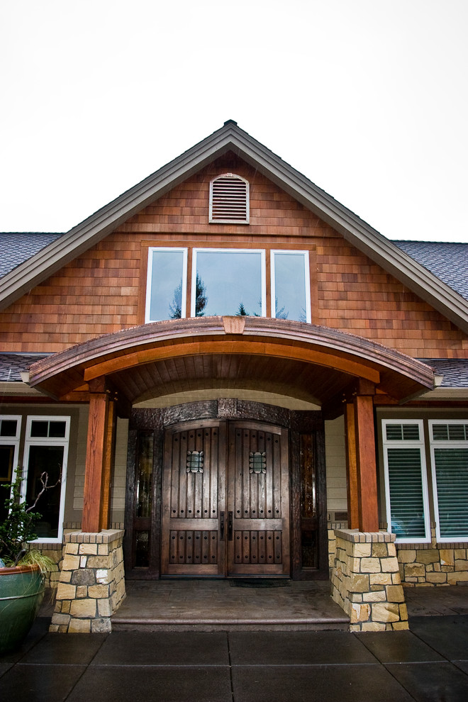 Timber Framed Entryways Showcase - Craftsman - Entry - Portland - by ...